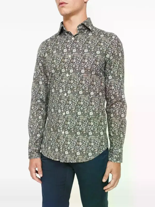 KOIKE BARCELONA Floral-print Long-sleeve Shirt