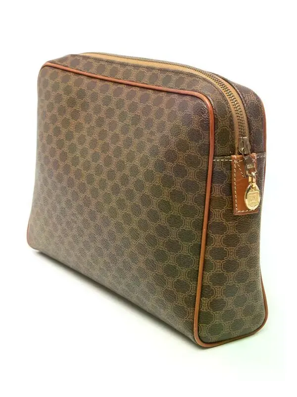 Celine Macadam Coated Canvas Clutch Bag