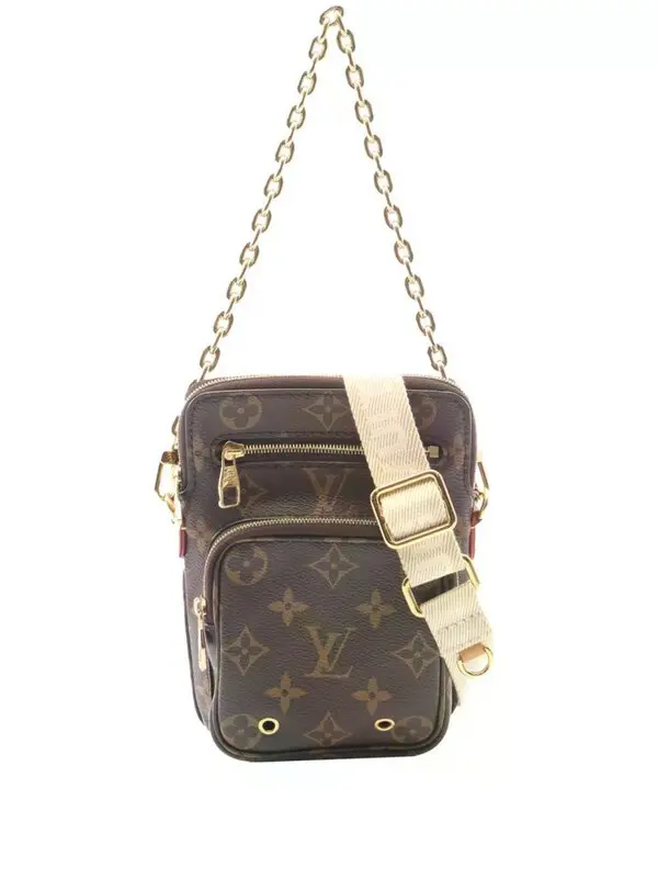 LOUIS VUITTON Monogram Utility Phone Sleeve Satchel - Brown