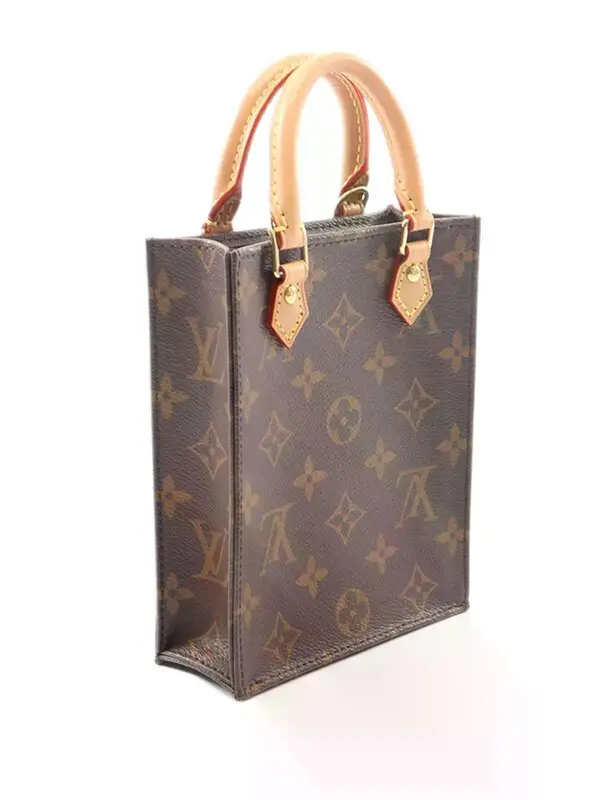 LOUIS VUITTON Monogram Petit Sac Plat Satchel