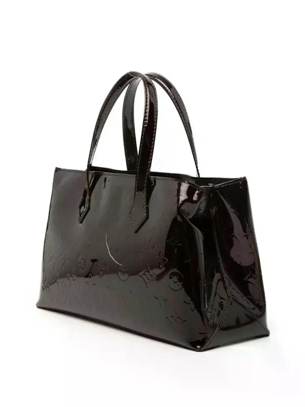 LOUIS VUITTON Monogram Vernis Wilshire Pm Handbag - Purple