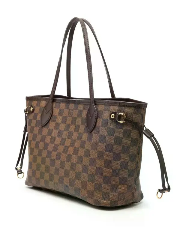 LOUIS VUITTON Damier Ebene Neverfull Pm Tote Bag
