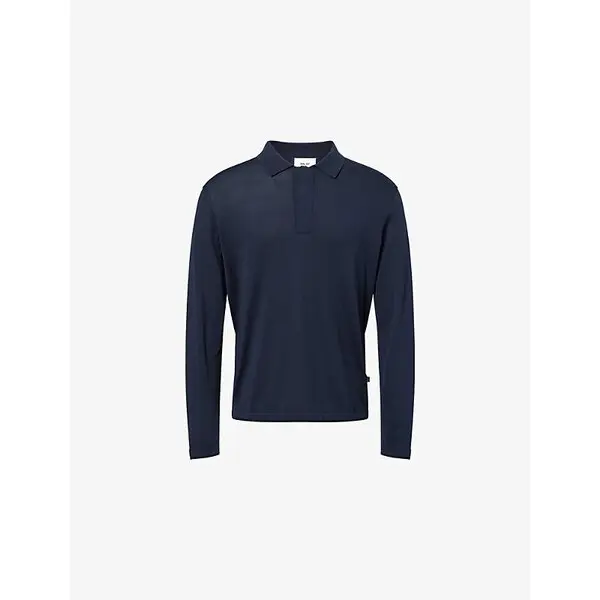 Nn07 Sammy Cotton And Silk-blend Polo Top