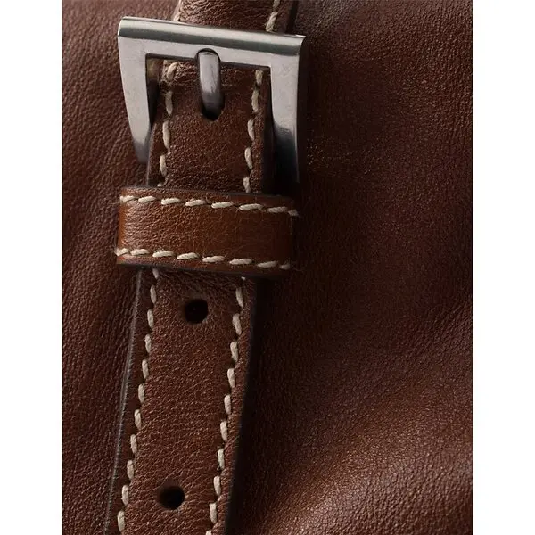 Prada Bonnie Small Leather Shoulder Bag - Brown