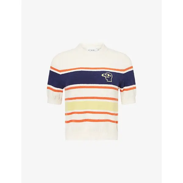 COACH Cotton-blend Knit Jumper - Cream Multi