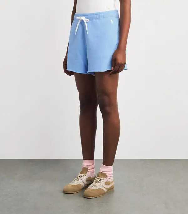 Polo Ralph Lauren Fleece Cut-off Shorts - Blue