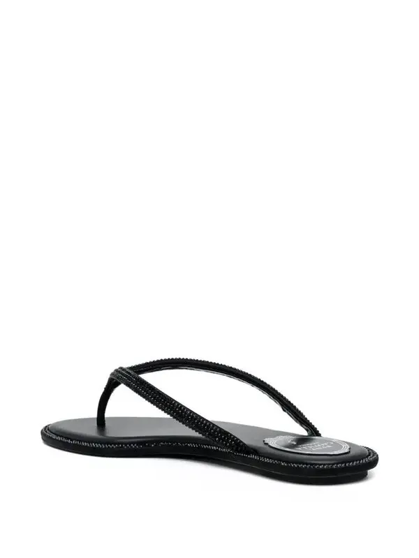 Rene Caovilla Embellished Flat Sandals