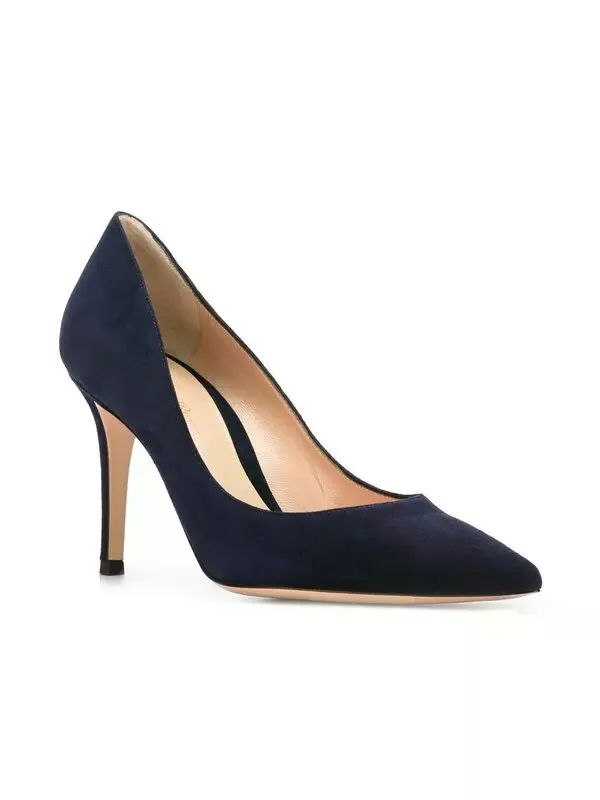 GIANVITO ROSSI Pointed Toe Pumps - Blue