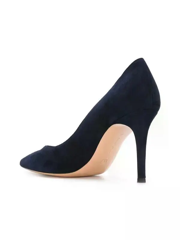 GIANVITO ROSSI Pointed Toe Pumps - Blue