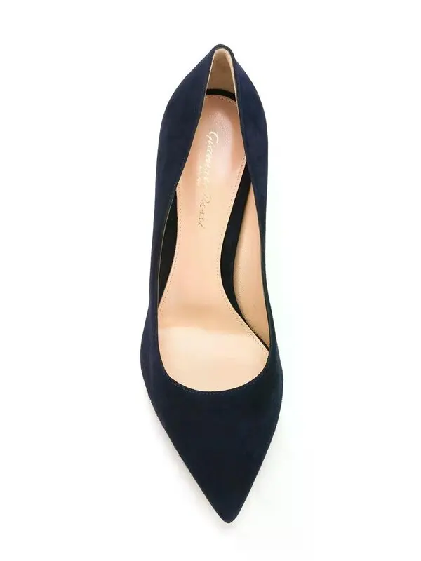 GIANVITO ROSSI Pointed Toe Pumps - Blue