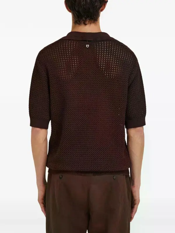FERRAGAMO Short-sleeve Knitted Polo