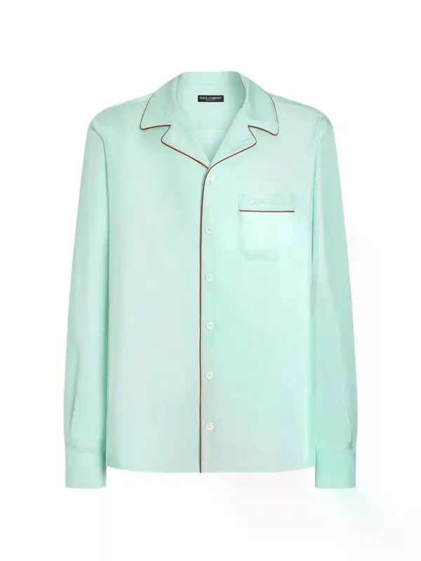 Dolce & Gabbana Vanity Silk Shirt - Blue