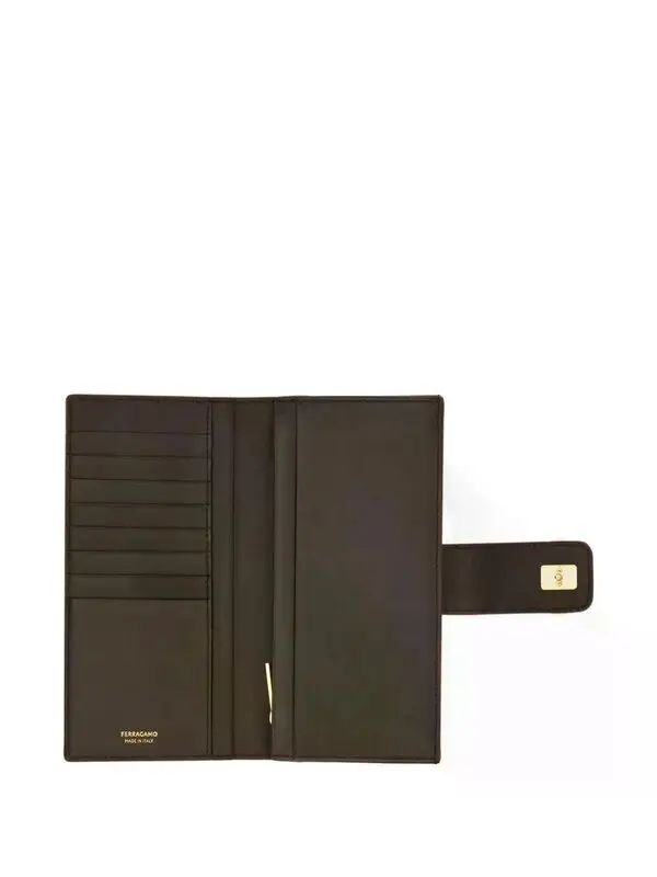 FERRAGAMO Continental Wallet - Brown