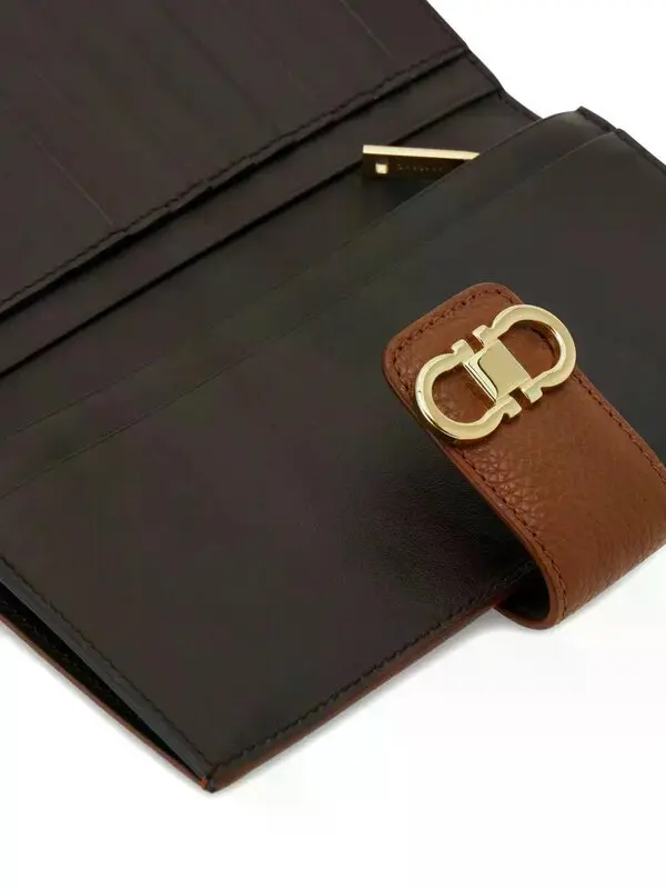 FERRAGAMO Continental Wallet - Brown