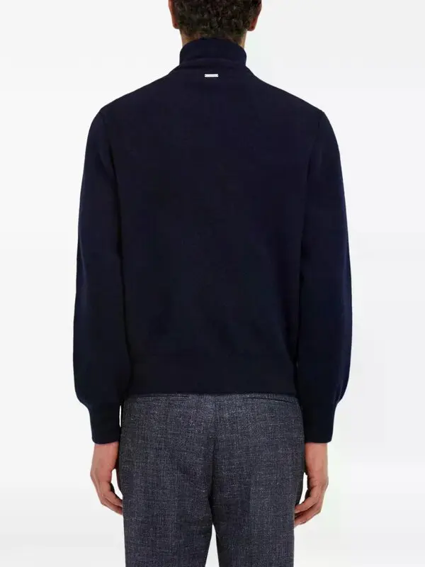 FERRAGAMO Suede Blouson With Knitted Details