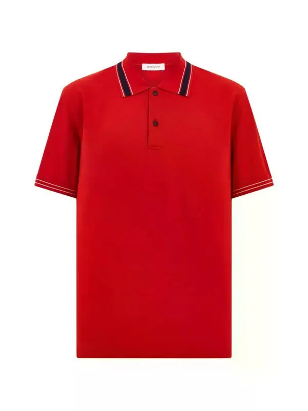FERRAGAMO Short-sleeve Polo Shirt - Red