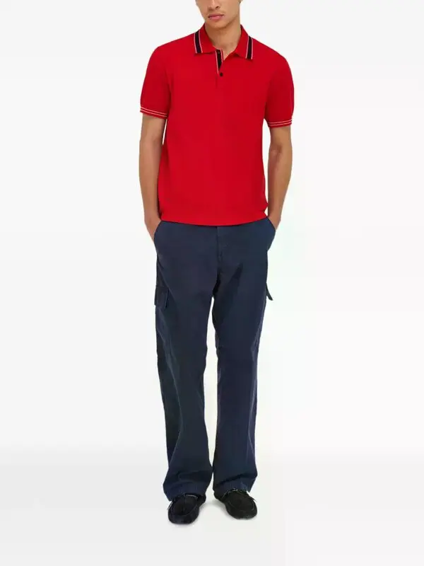 FERRAGAMO Short-sleeve Polo Shirt - Red
