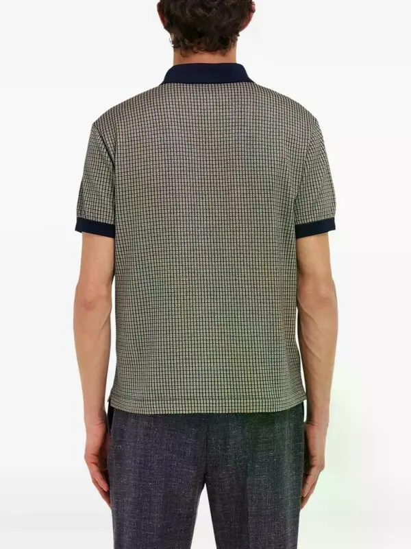 FERRAGAMO Patterned Short-sleeve Polo Shirt