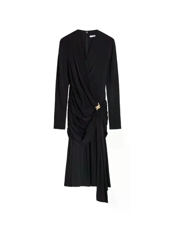 FERRAGAMO Viscose Jersey Dress With Gathered Waist