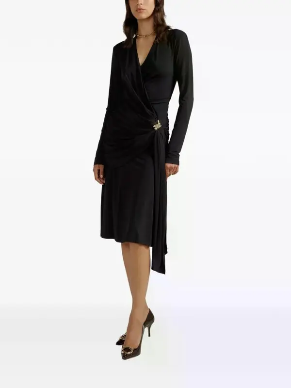 FERRAGAMO Viscose Jersey Dress With Gathered Waist