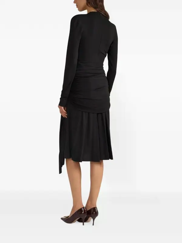 FERRAGAMO Viscose Jersey Dress With Gathered Waist