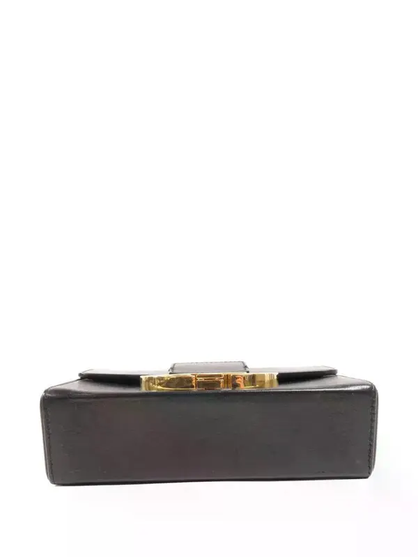Dior 30 Montaigne Leather Shoulder Bag - Black