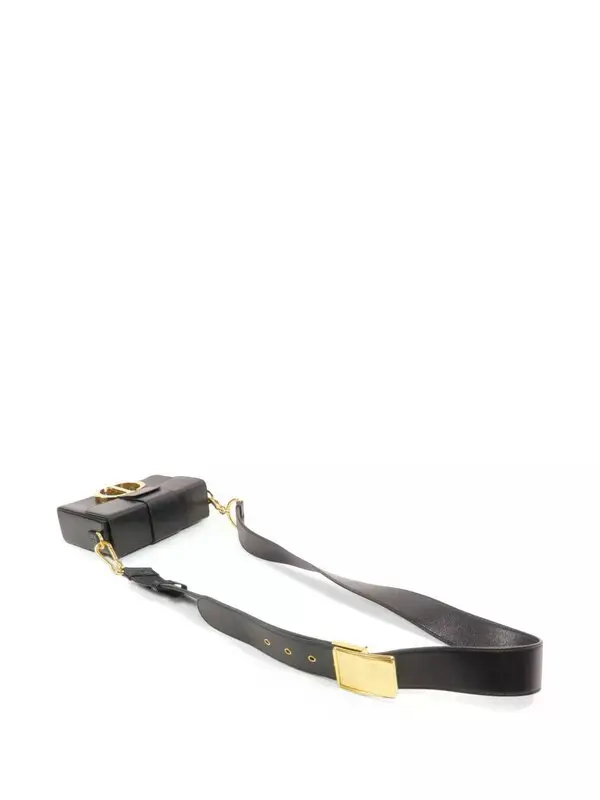 Dior 30 Montaigne Leather Shoulder Bag - Black
