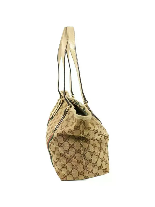 Gucci Gg Canvas Web Stripe Shoulder Bag