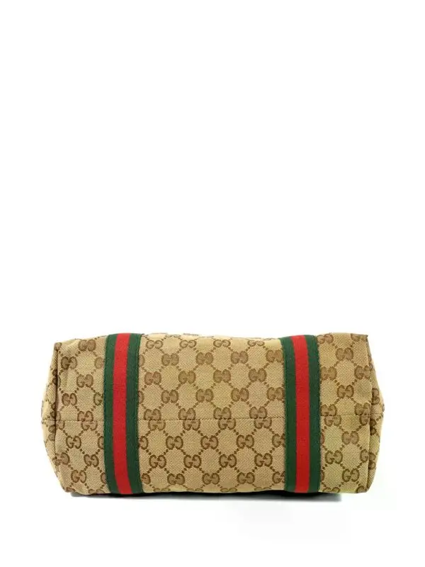Gucci Gg Canvas Web Stripe Shoulder Bag