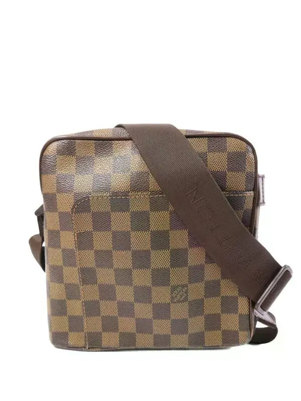 LOUIS VUITTON Damier Ebene Olaf Pm Crossbody Bag - Brown