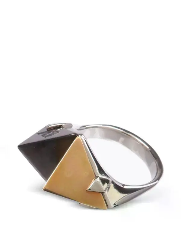 LOUIS VUITTON Double Pyramid Ring - Silver