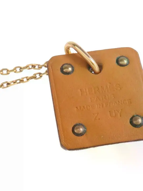 Hermès As De Coeur Leather Necklace