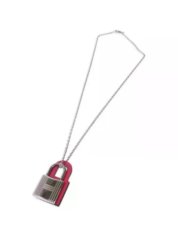 Hermès O'kelly Leather Necklace - Silver