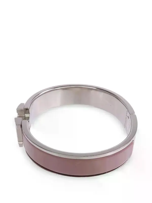 Hermès Clic H Engraved-logo Bracelet