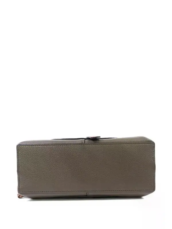 Loewe Mini Gate Leather Tote Bag - Green