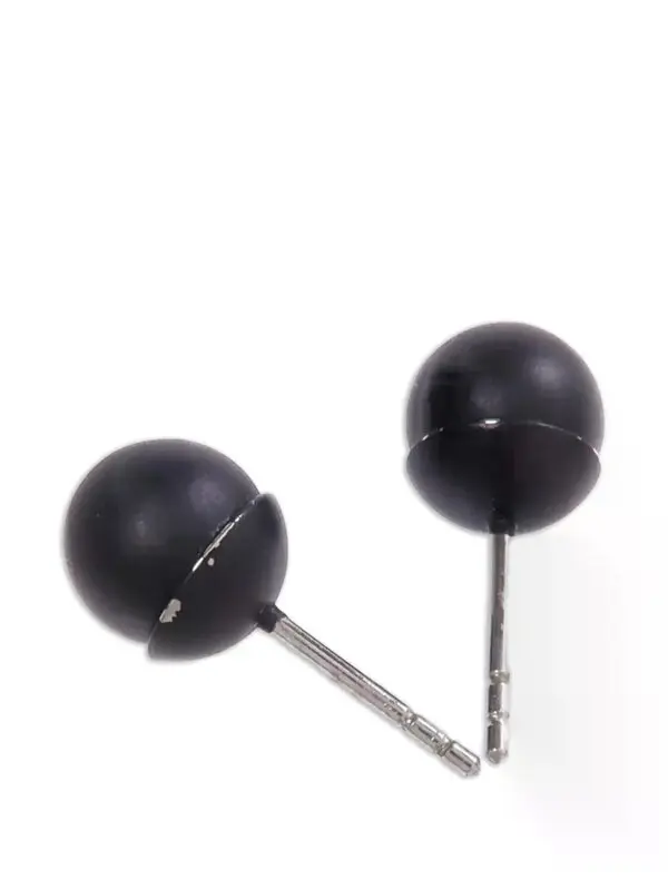 Dior Ceramic Crystal Embellished Spherical Earrings