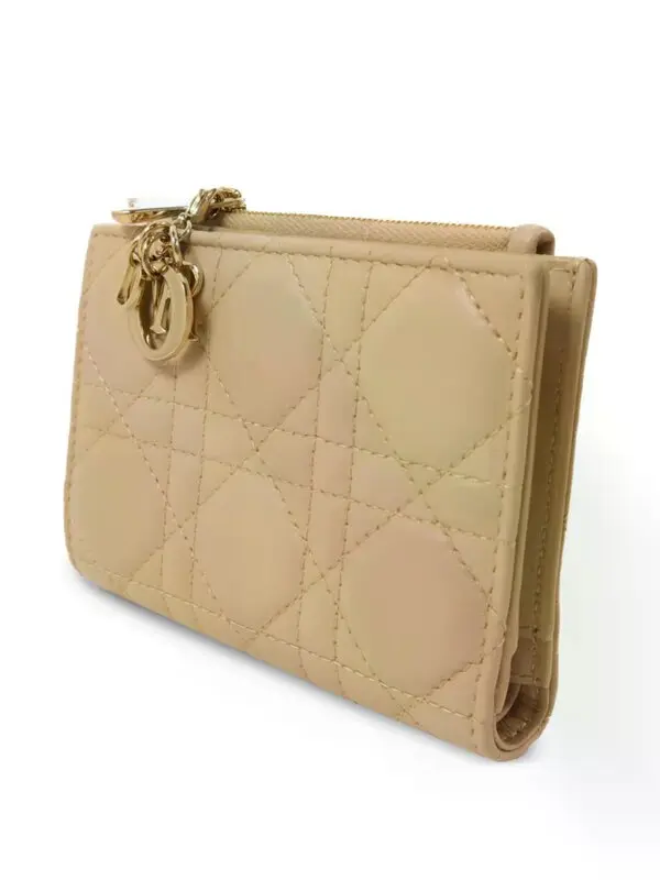 Dior Lady Dahlia Wallet - Neutrals