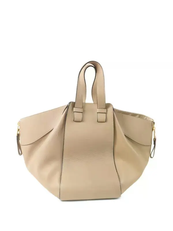 Loewe Hammock Leather Shoulder Bag - Neutrals