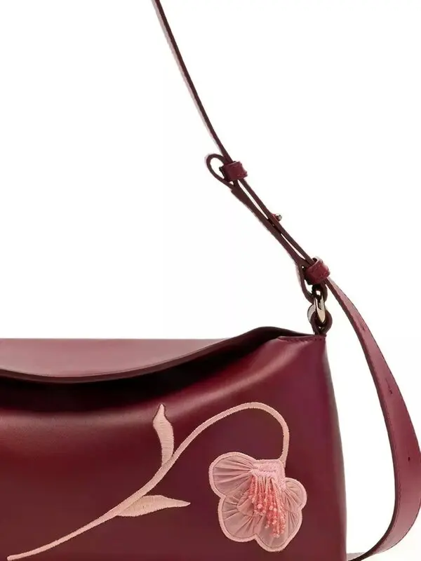 Erdem Bloom Embroidered Leather East West Bag