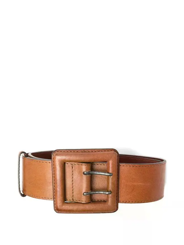 Gianfranco Ferre 2000 Square-buckle Belt - Brown