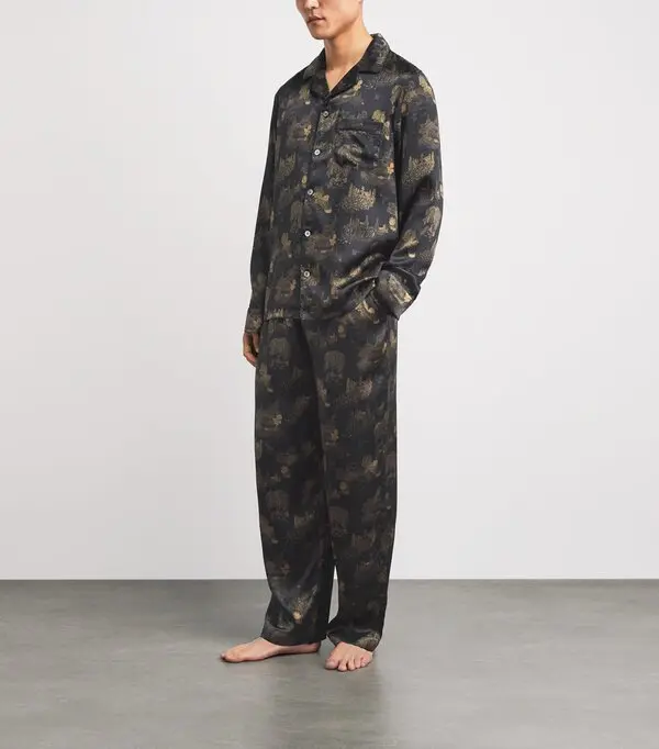 Derek Rose Silk Brindisi Pyjama Set
