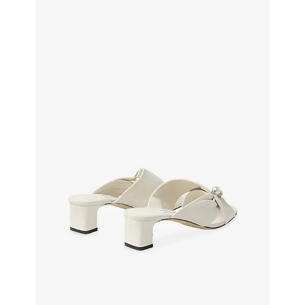 JIMMY CHOO Rafi 45 Soft Leather Mules