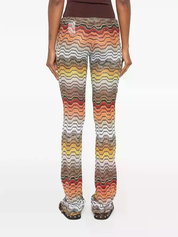 Missoni Zigzag Knit Trousers - Yellow