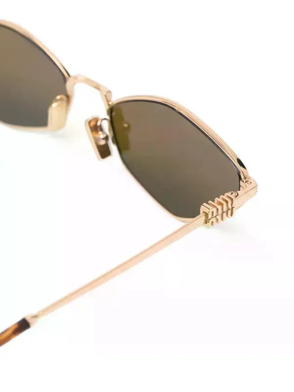 Miu Miu Tone Geometric Frame Sunglasses