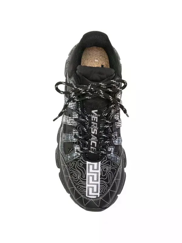 Versace Greca Print Low-top Sneakers