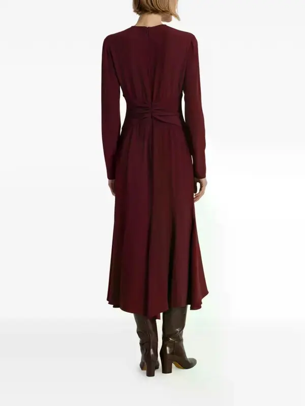 Alberta Ferretti Gathered Detail Midi Dress