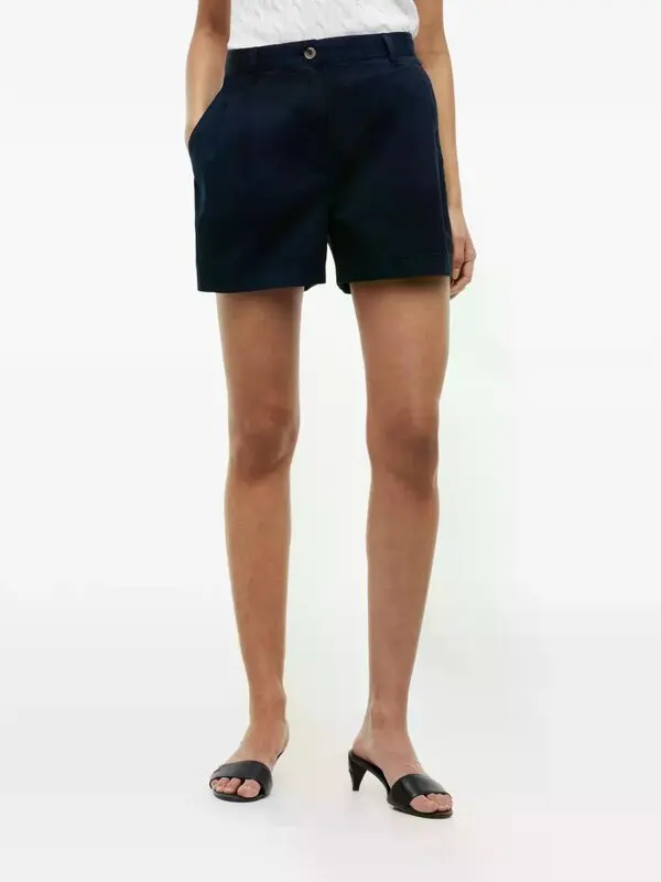 Tommy Hilfiger Navy Pleated Shorts