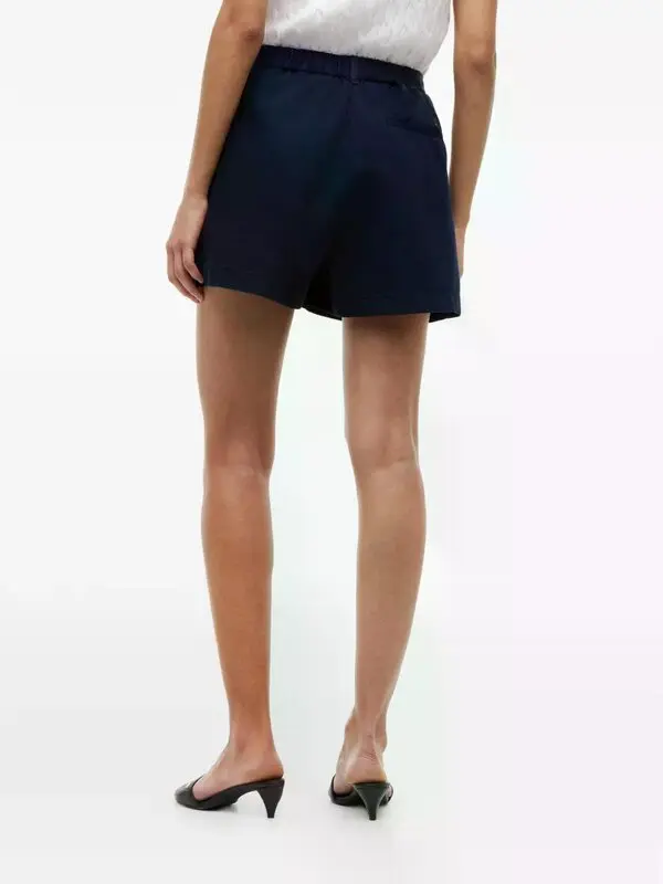 Tommy Hilfiger Navy Pleated Shorts