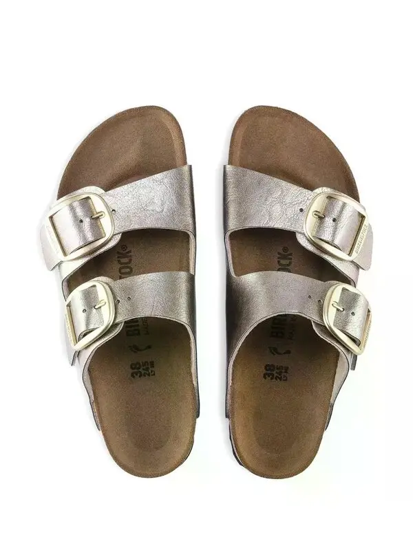 BIRKENSTOCK Arizona Metallic Buckle Strap Sandals