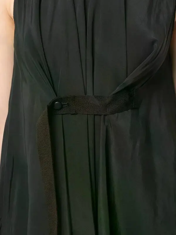 Y’s Draped Sleeveless Longline Top